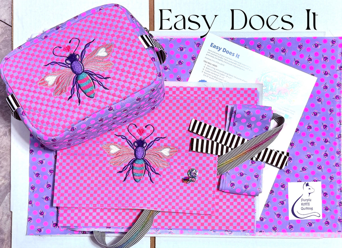 Easy Does It Bag KITS – Purple KATZ Quilting